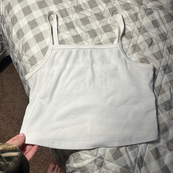 Colsie | Tops | Colsie White Tank Bralette Spot On Front Is Tag On The ...